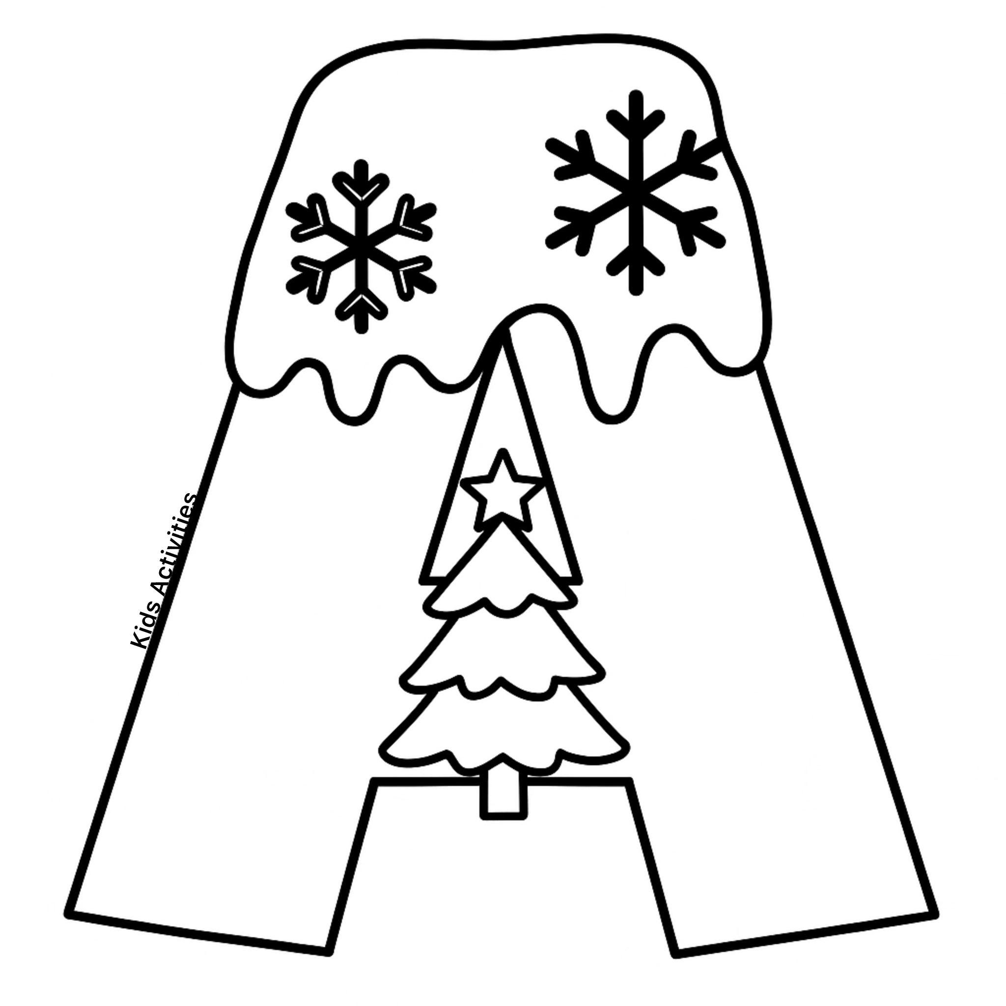 Christmas Theme Alphabet Coloring - Kids Activities