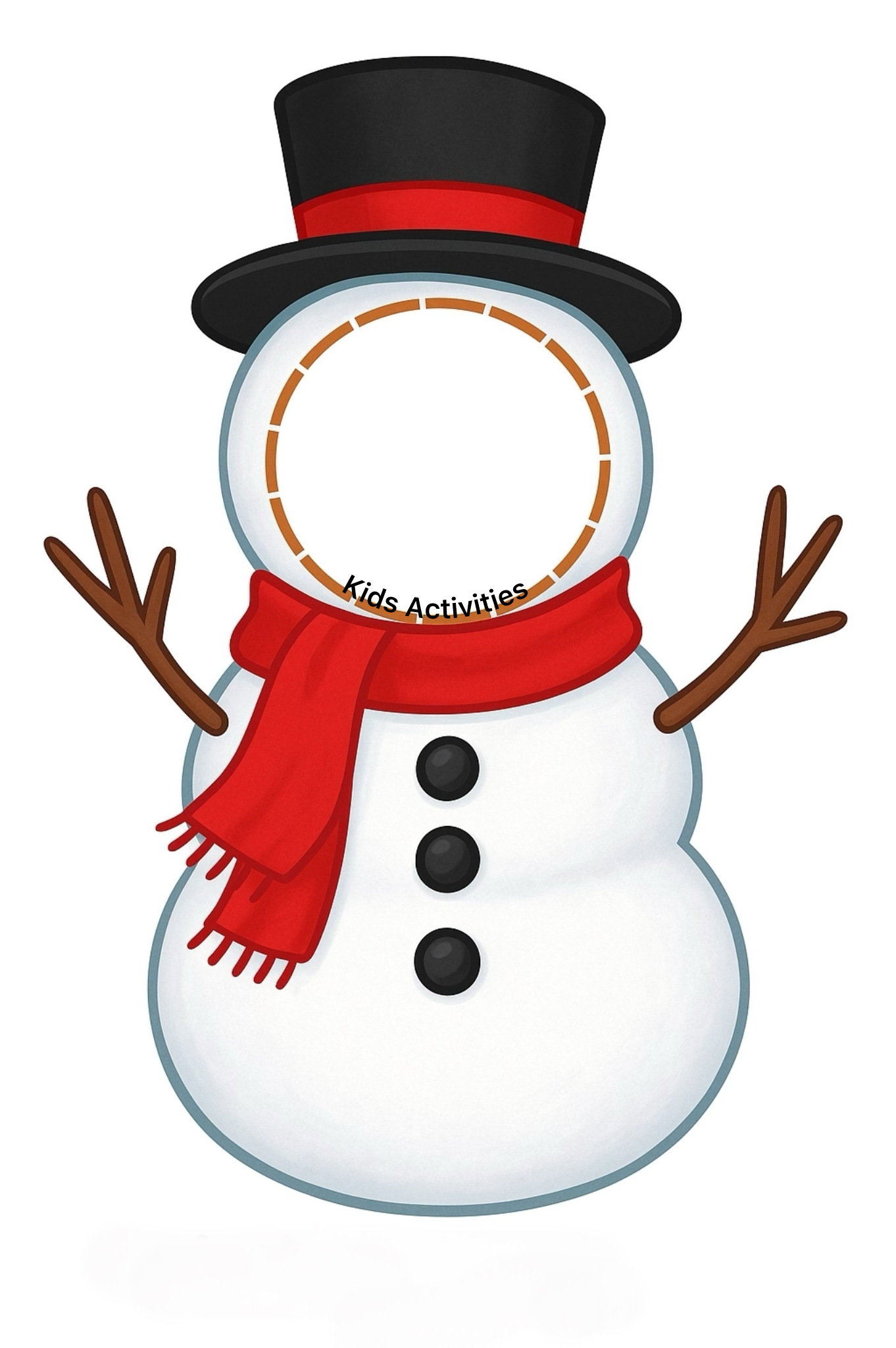 Christmas Themed Photo Frame - Kids Activities