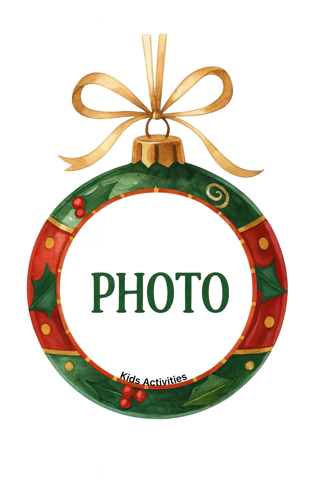 Christmas Themed Photo Frame - Kids Activities