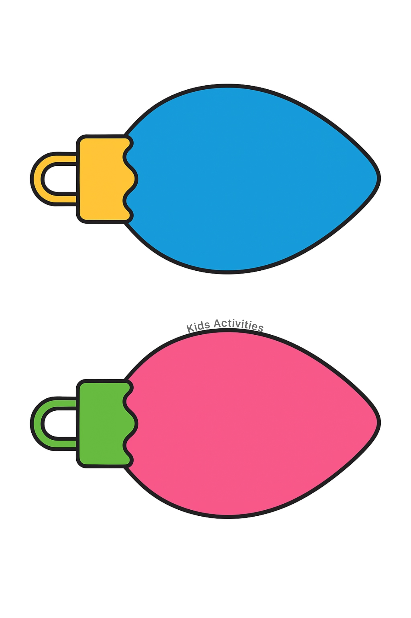 Coloring Bulb For Decoration - Kids Activities