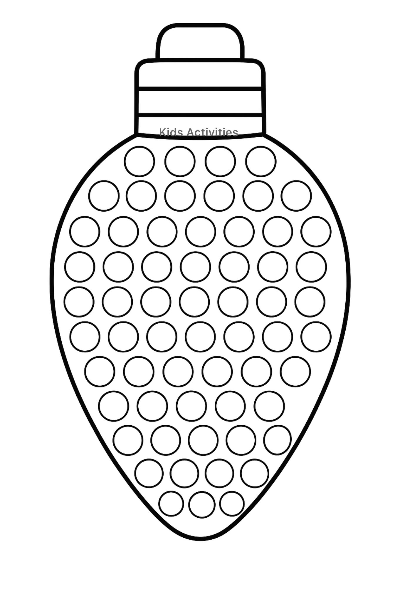 Coloring Bulb For Decoration - Kids Activities