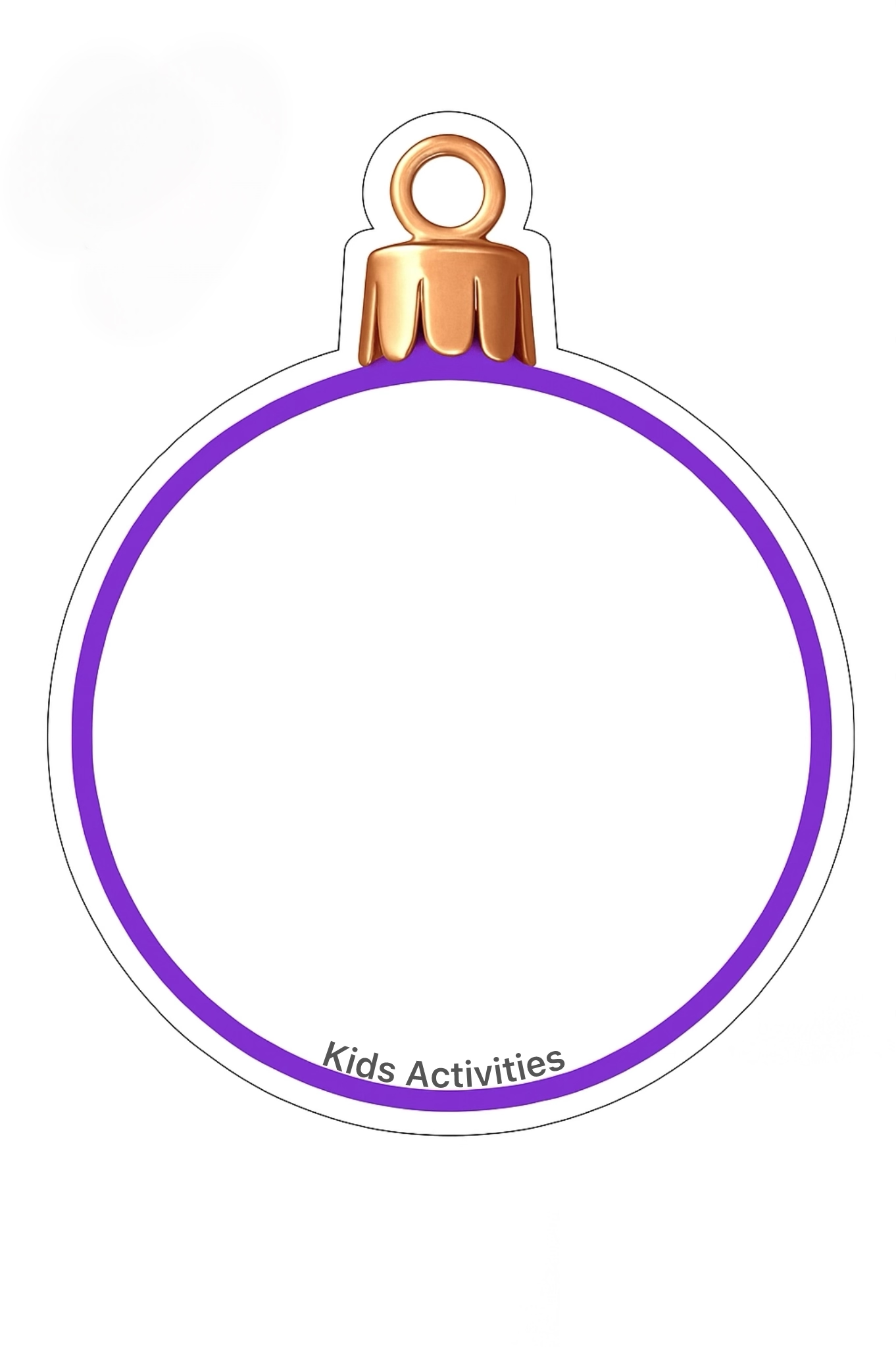 Ornaments Themed Photo Frame - Kids Activities