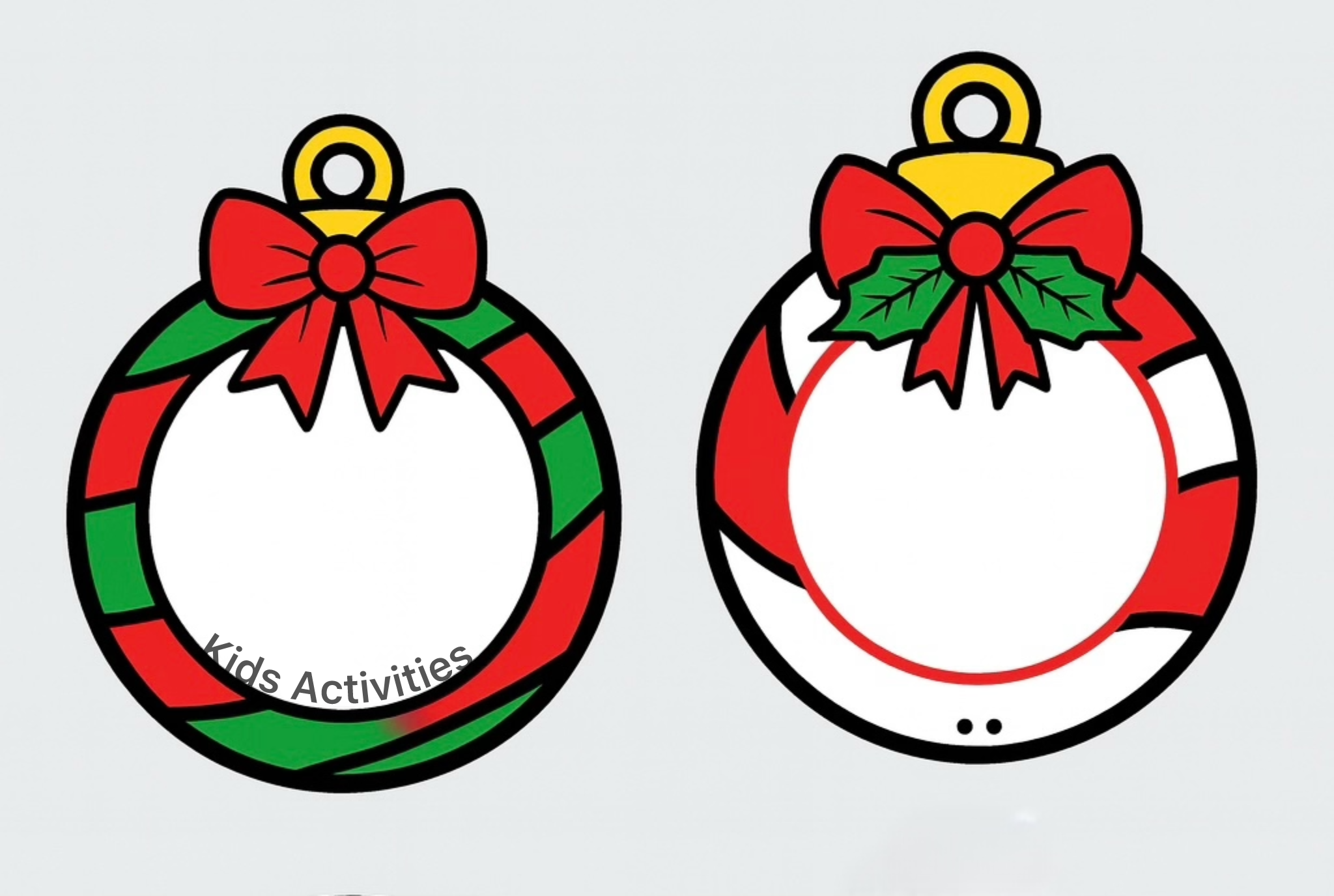 Ornaments Themed Photo Frame - Kids Activities