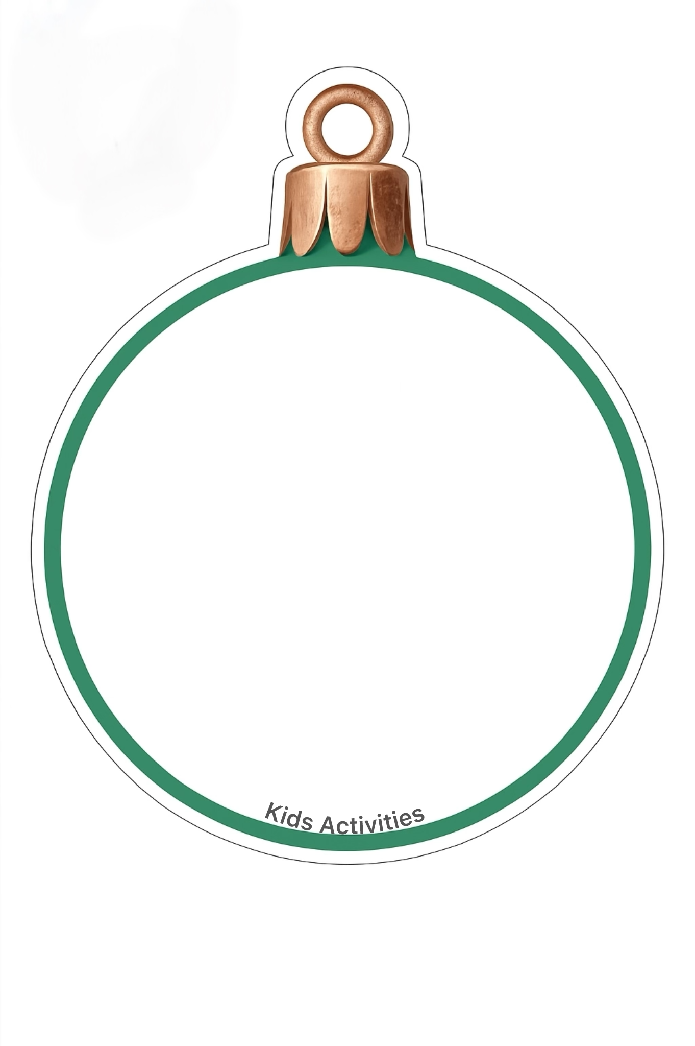 Ornaments Themed Photo Frame - Kids Activities