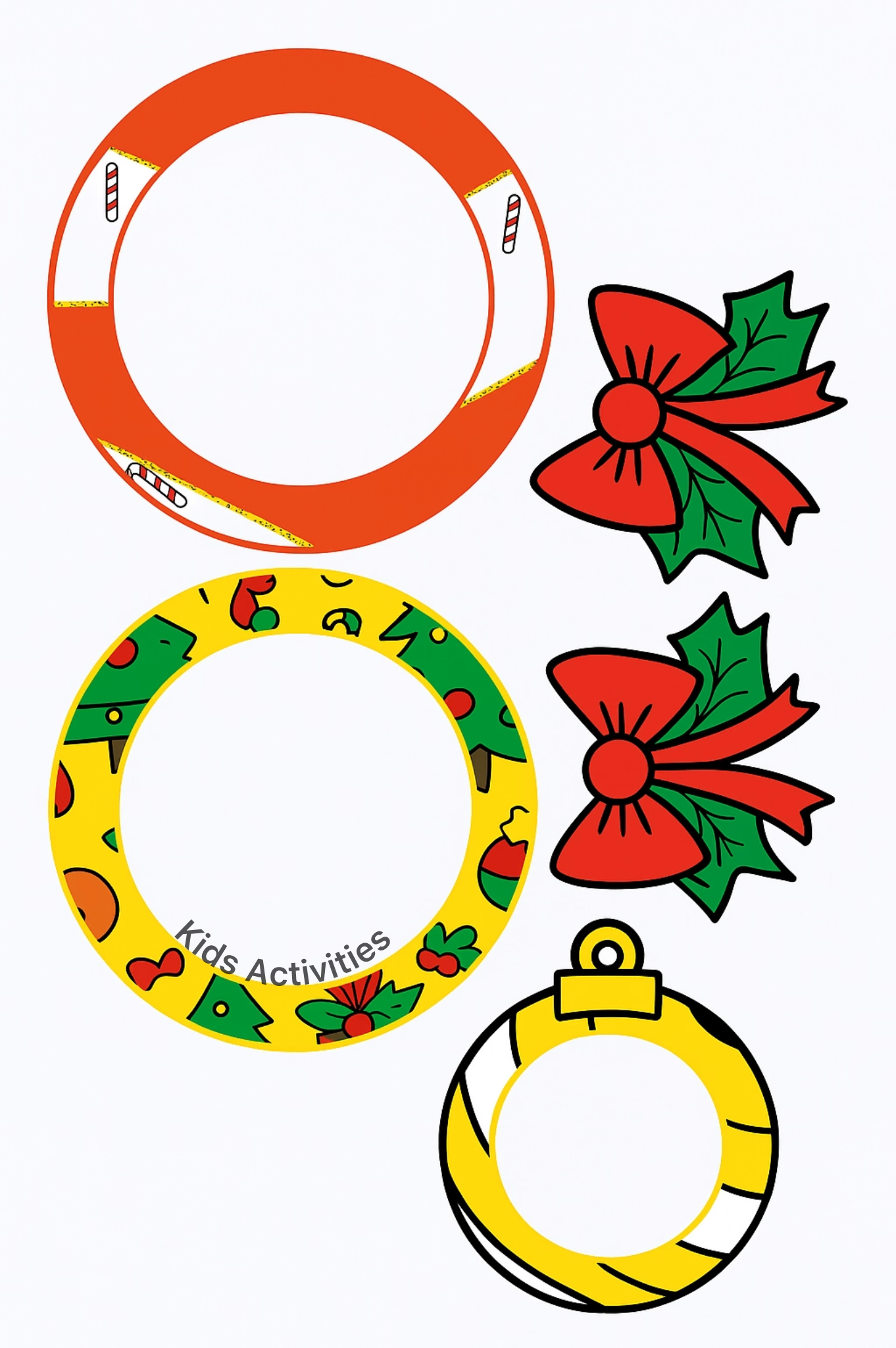 Ornaments Themed Photo Frame - Kids Activities