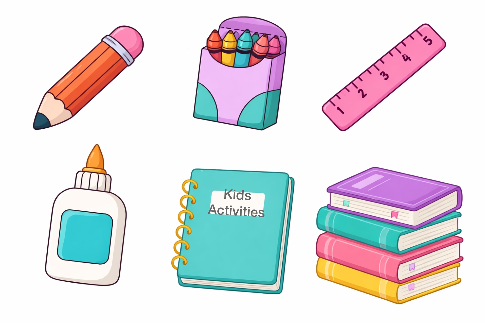 School Bag With School Supplies Paper Activity - Kids Activities