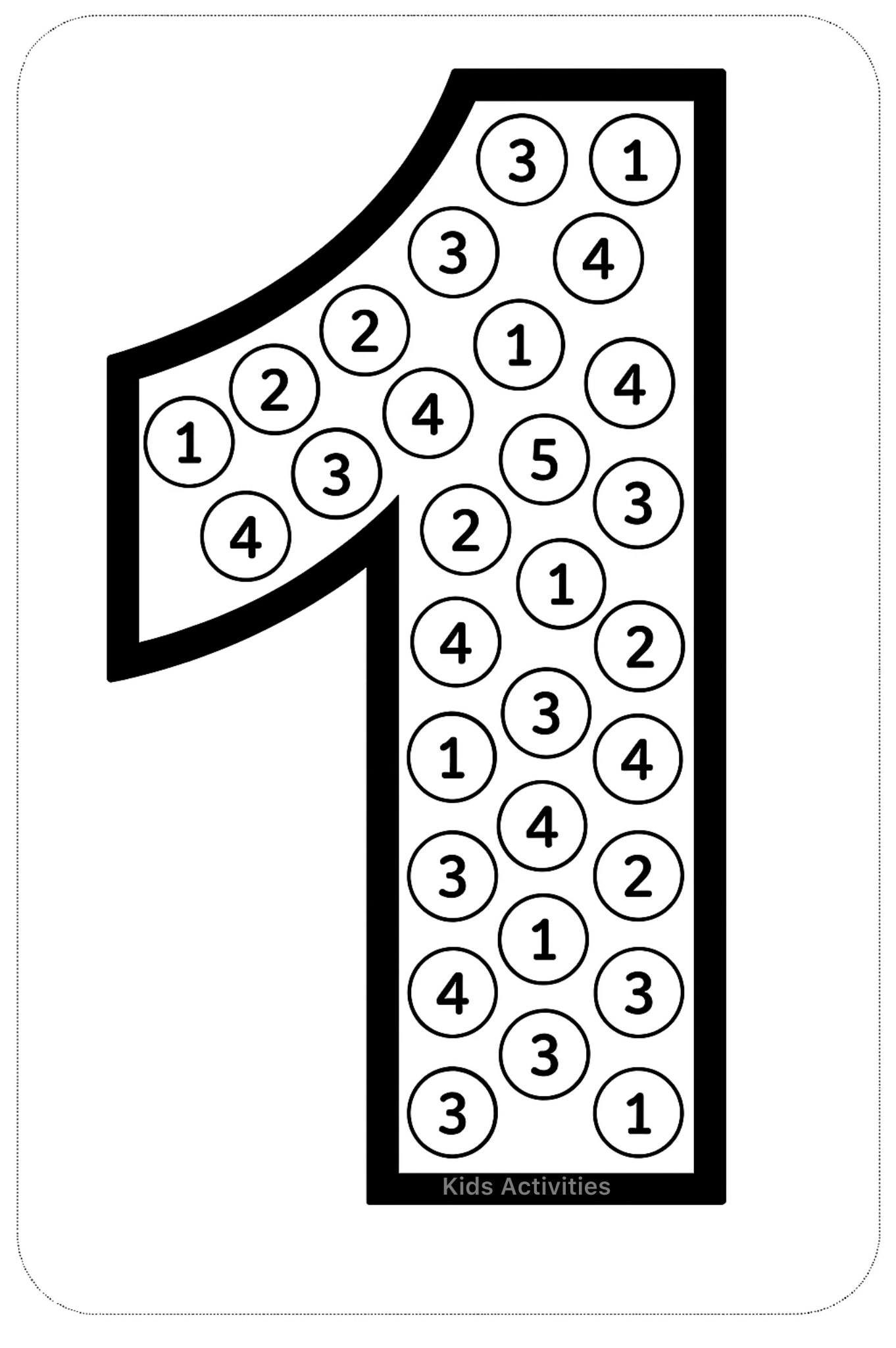 Number Hunt within number - Kids Activities