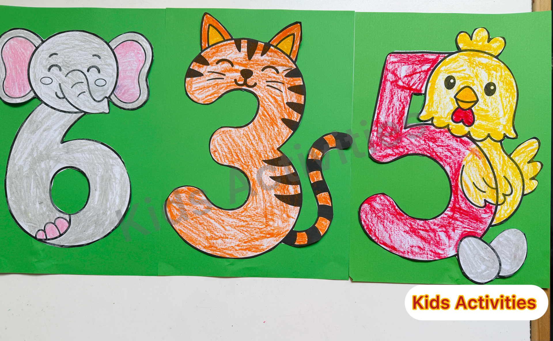 Number with Animal Mold - Kids Activities