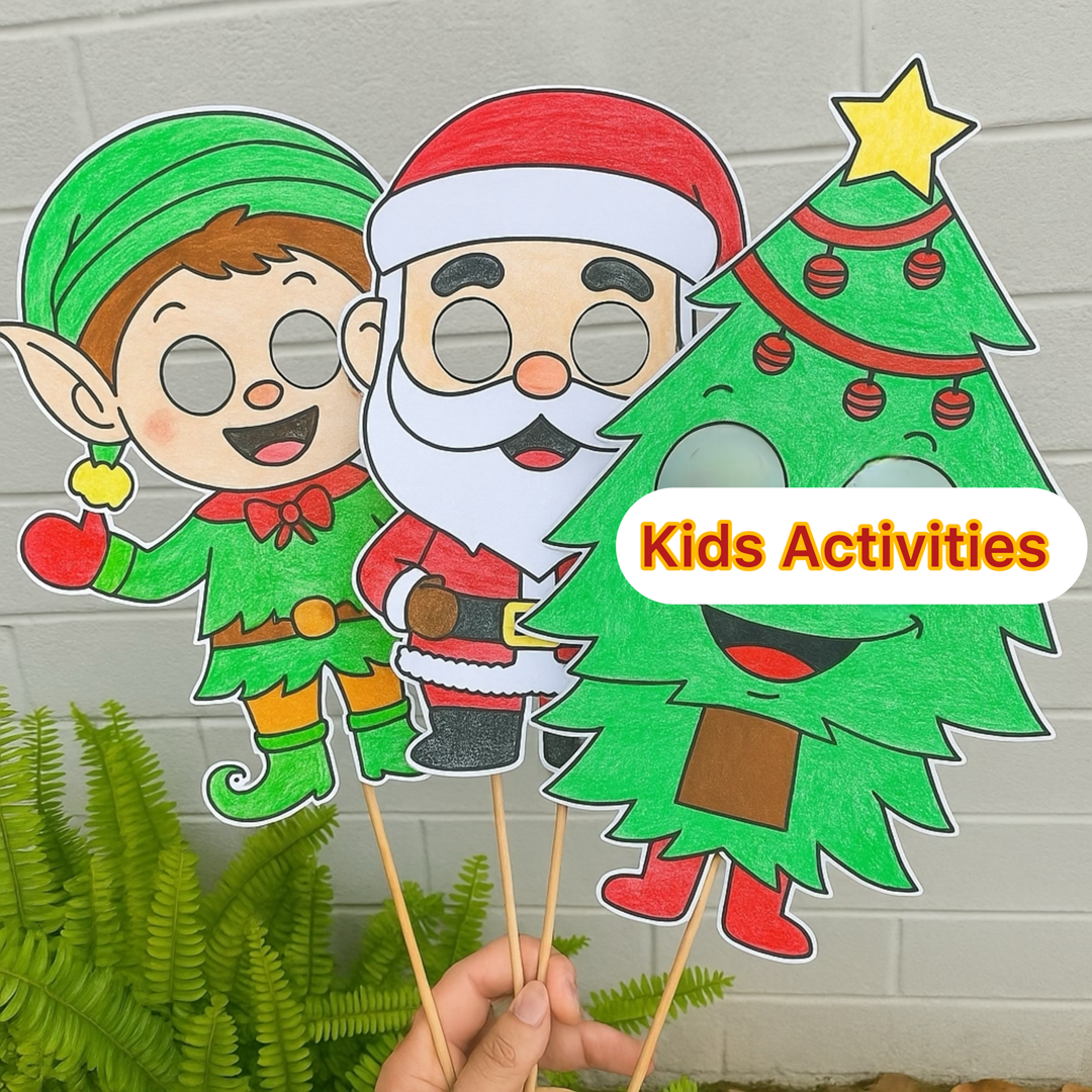 Christmas Mask Design - Kids Activities
