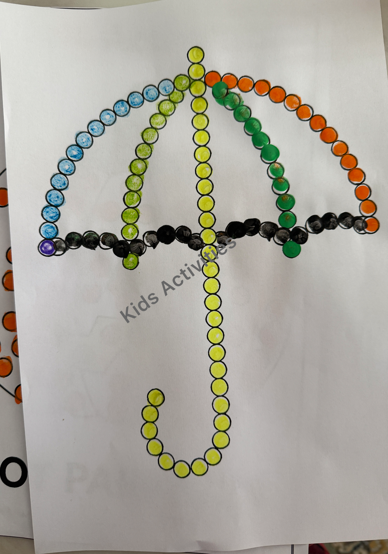 Q-tip Dot Painting - Kids Activities
